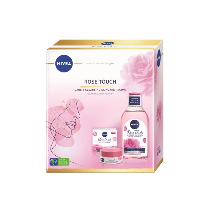 Nivea Rose Touch Хидратиращ дневен крем-гел за лице 50 мл + Мицеларна ...