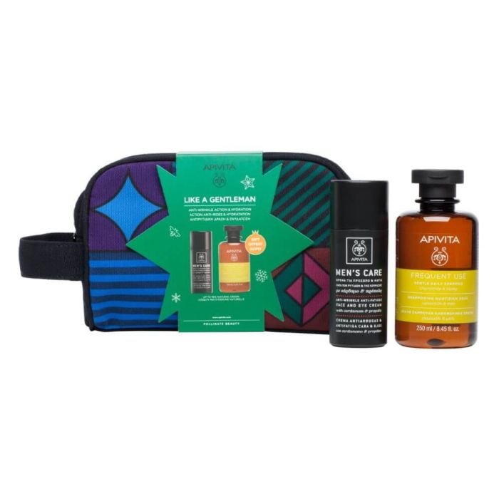 Apivita Like A Gentleman Gift Set Подаръчен комплект за мъже На цена 47.09лв. — Galen.bg