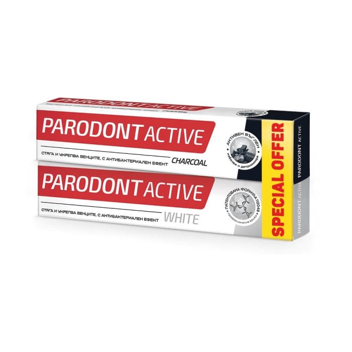 Parodont Active Charcoal Паста за зъби с активен въглен 75 мл ...
