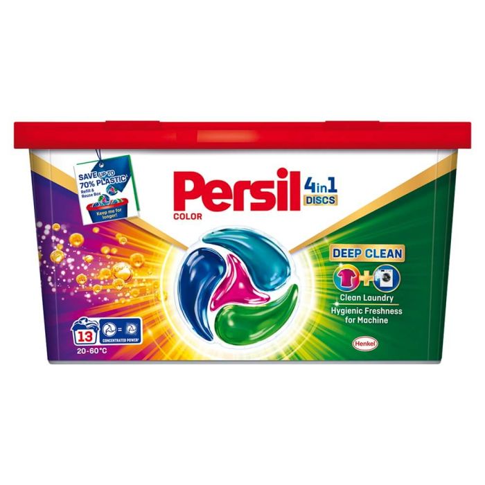 Persil Discs Color Deep Clean Капсули за пране 4 в 1 х 13 бр На цена 11 ...