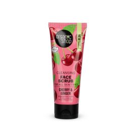 Organic Shop Cleaning face scrub for all skin types Cherry & Ginger ...