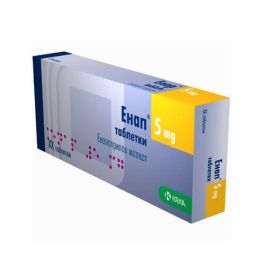 Енап 5 мг х 30 таблетки KRKA На цена 2.26лв. — Galen.bg