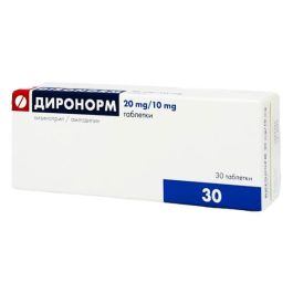 Диронорм 20 мг/10 мг х 30 таблетки Gedeon На цена 13.62лв. — Galen.bg