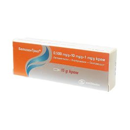 БетазонТрио Крем 0,500 мг/г + 10 мг/г + 1 мг/г х 15 г Antibiotic Galen