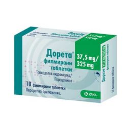Дорета 37.5 мг/325 мг х 10 таблетки KRKA Galen