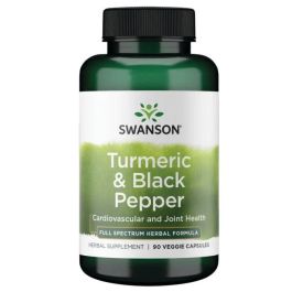 Swanson Turmeric & Black Pepper Куркума и черен пипер х 90 капсули На ...