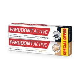 Parodont Active Charcoal Паста за зъби с активен въглен 75 мл + Parodont Active Паста за зъби с ...