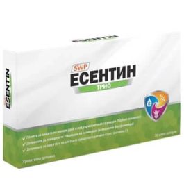 Есентин Трио за защита на черния дроб х 30 капсули Sun Wave Pharma На ...