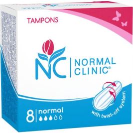 Normal Clinic Normal Дамски тампони 3 капки х 8 броя На цена 2.42лв ...