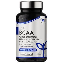 BCAA (2:1:1) с витамини B6 & B12 х 180 капсули Nutravita На цена 51.49лв. — Galen.bg