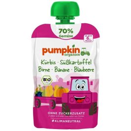 Био пюре пауч тиква, сладък картоф и круша Pumpkin Organics 6М+ 100 гр На цена 3.19лв. — Galen.bg