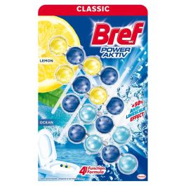 Bref WC Power Active Lemon / Ocean Ароматизатор за тоалетна 4 х 50 гр ...